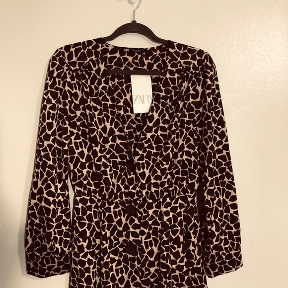 Zara | Dresses | Zara Animal Print Dress Small Nwt | Poshmark
